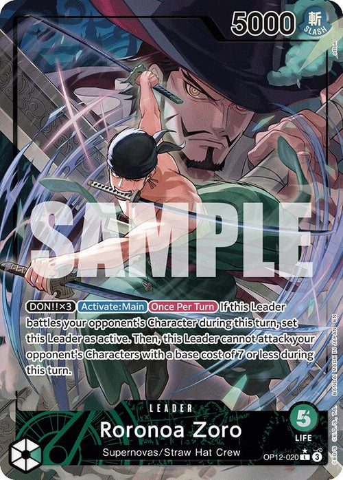 Roronoa Zoro (020) (Alternate Art) [OP12 - OP12-020]